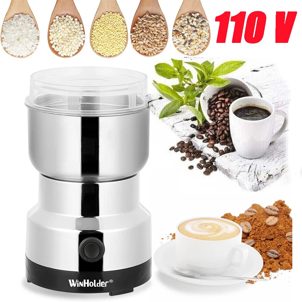 Coffee Bean Grinder Electric Nut Herb Grind Spice Crusher Mill Blender ...
