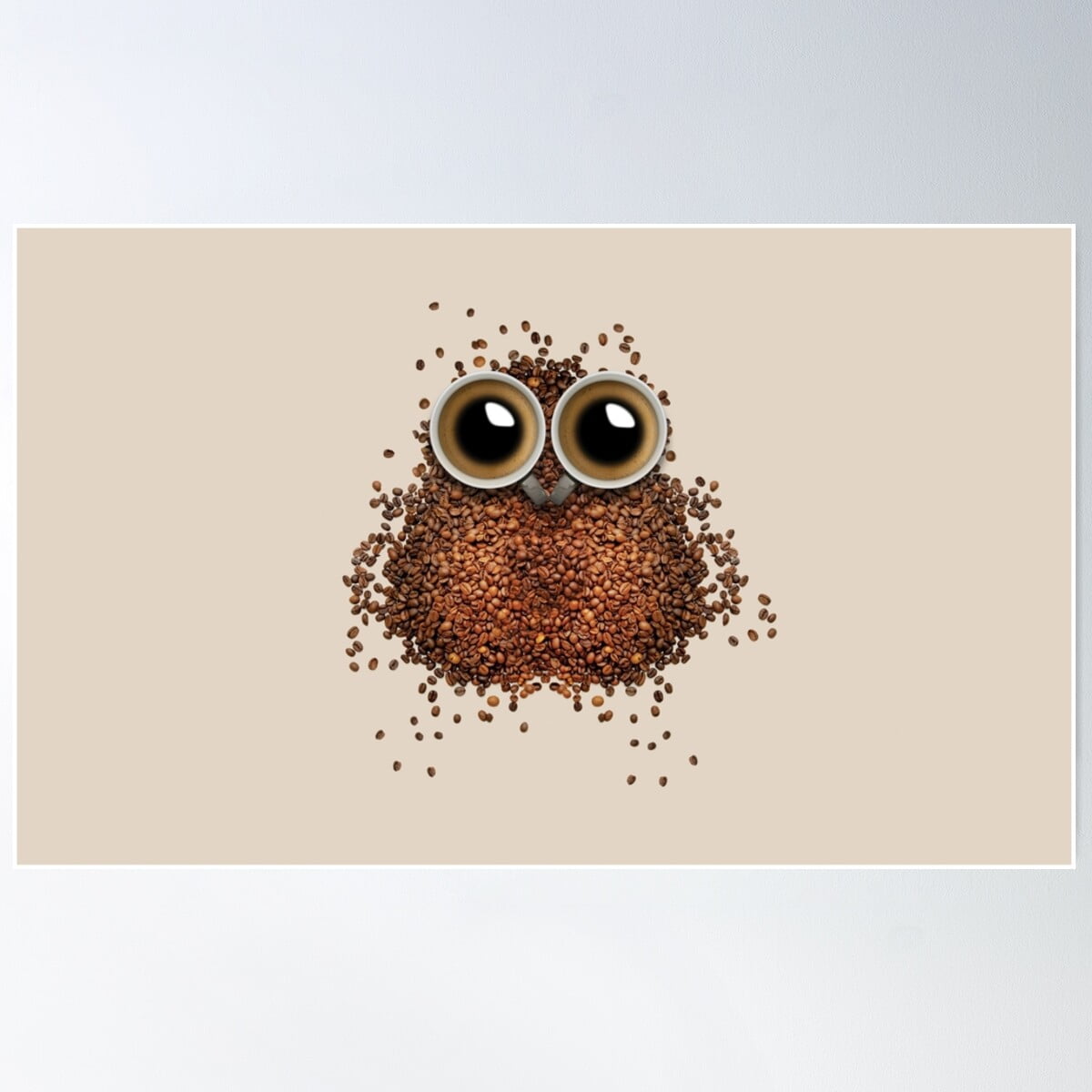 Coffee-Bean Poster Wall Art, Modern Wall Decor For Living Room Bedroom ...