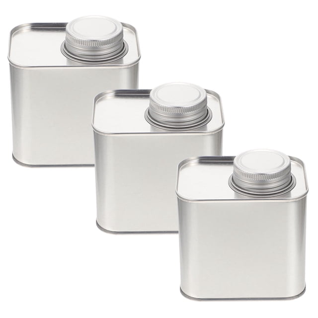 Coffee Bean Powder Tin Can 3 Pcs Jar Metal Container with Lid Tea ...