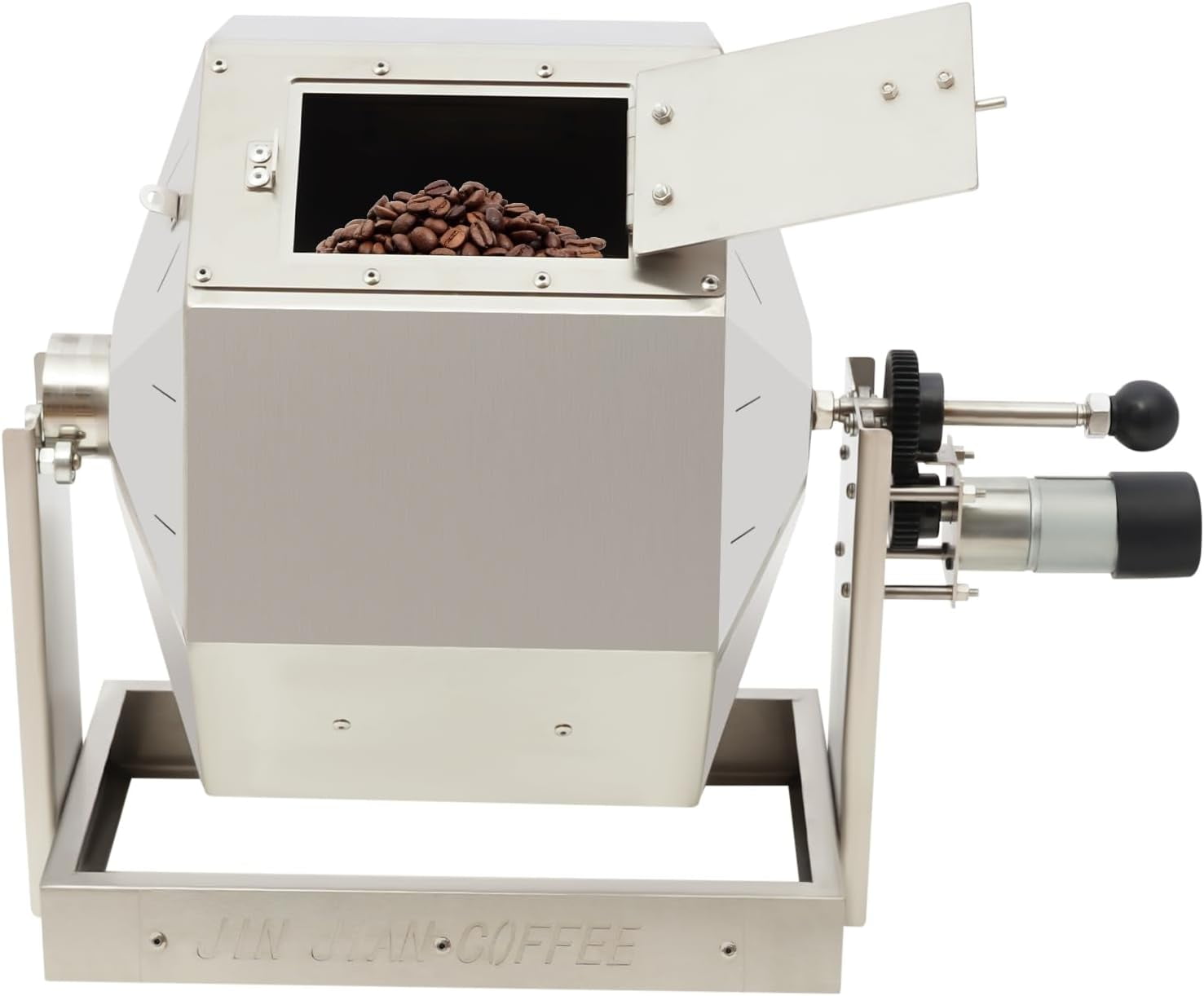 Coffee Bean Roaster, 14.5L Gas Burner Drum Type Coffee Bean Baking ...