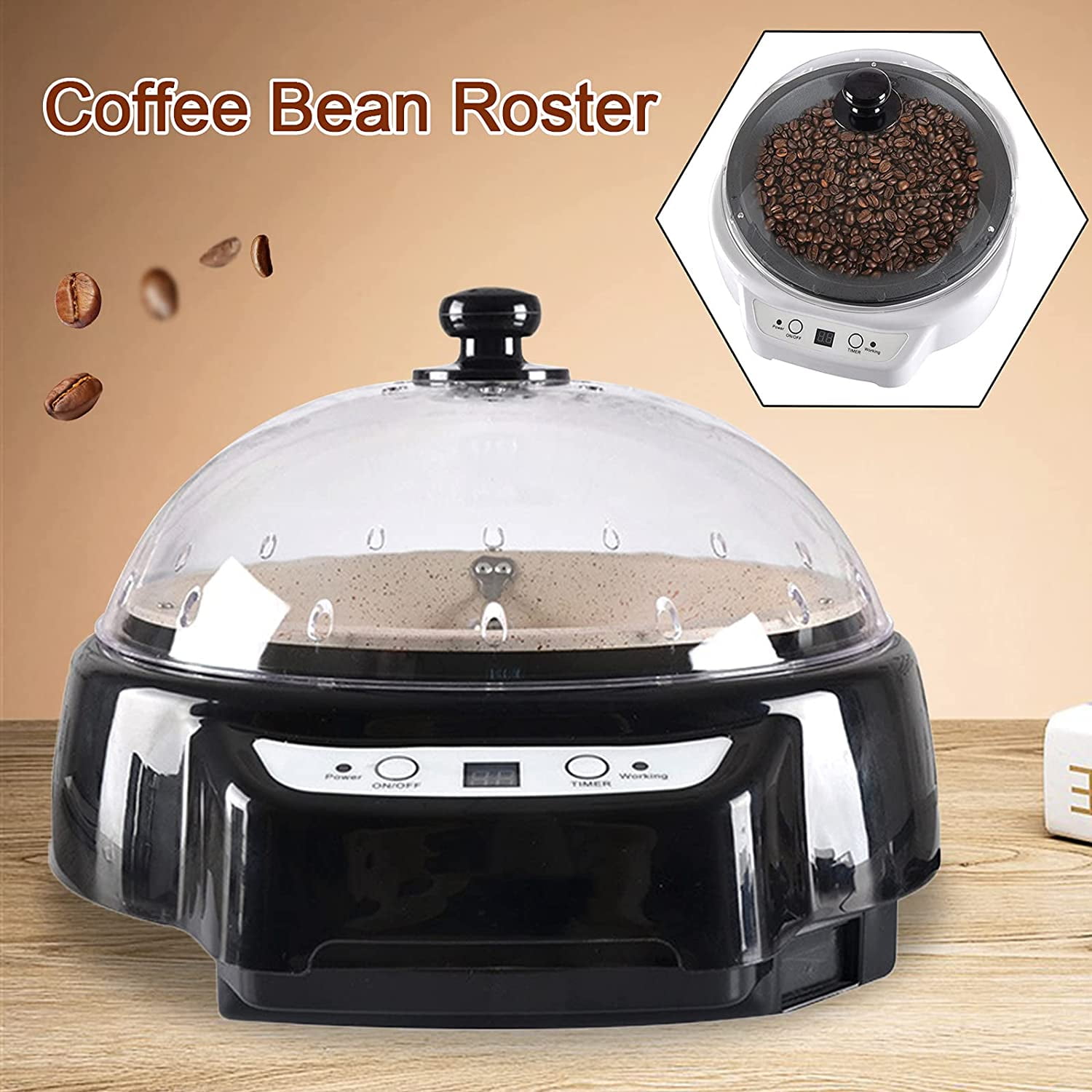 Coffee Bean Roaster, Coffee Roaster Machine 300g for Home Use Roasting ...