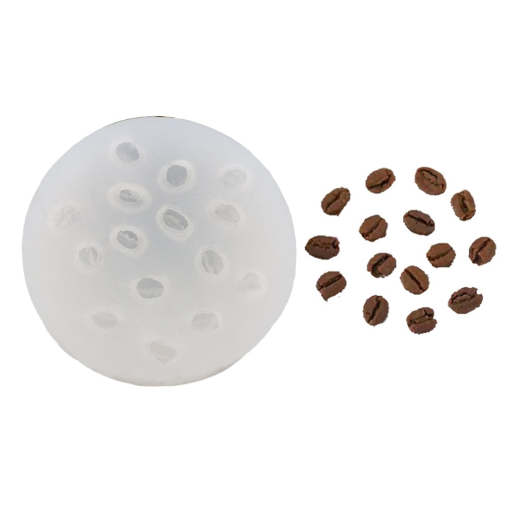 Coffee Bean Shaped Mould Versatile Crystal Silicone Mold Jewelry Making ...