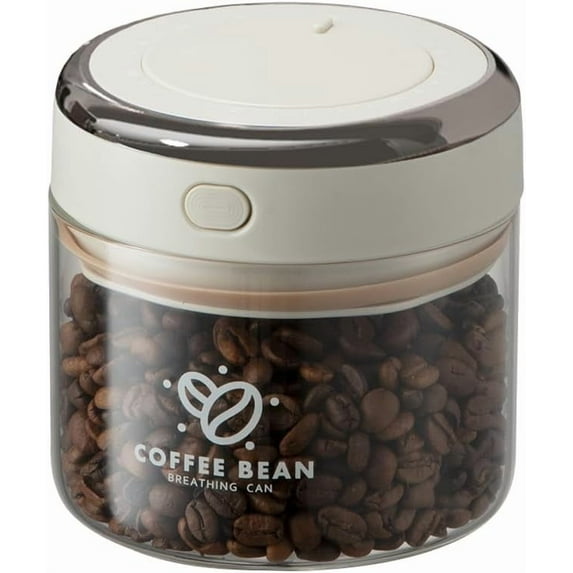 Coffee Bean Storage Container with One-way Valve Airtight Lid Date ...