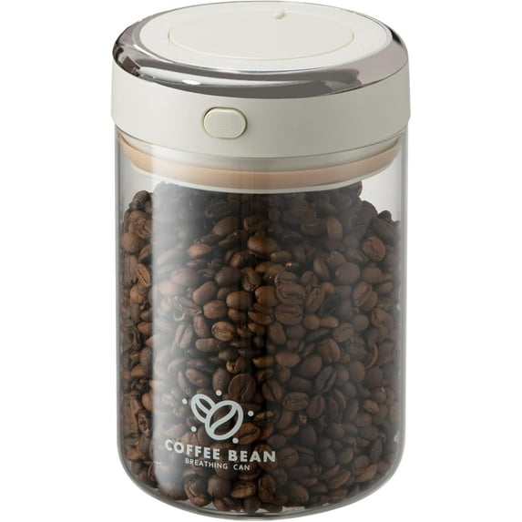Coffee Bean Storage Container with One-way Valve Airtight Lid Date ...
