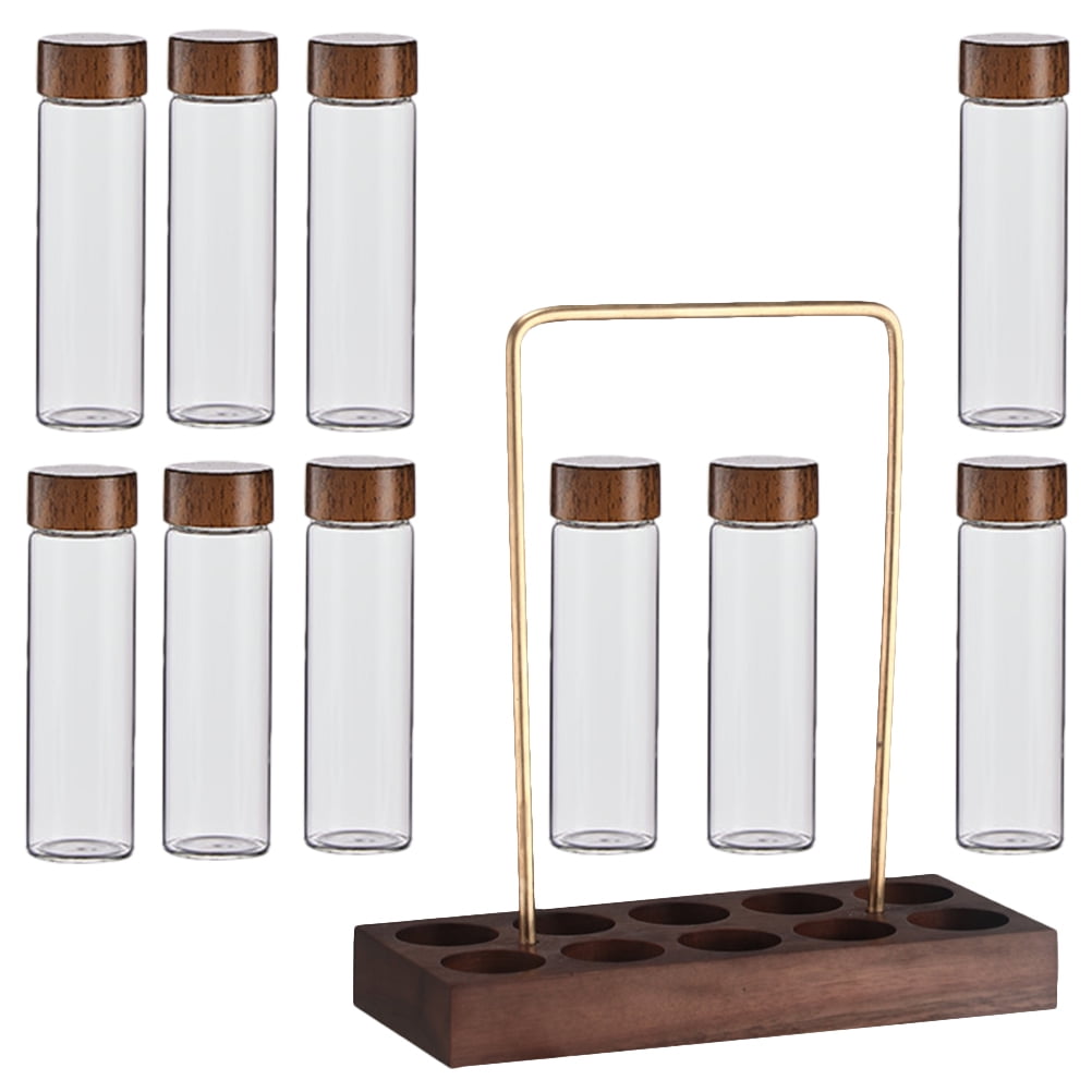 Coffee Bean Sub-bottling Test Tube Glass Display Rack Single Storage ...