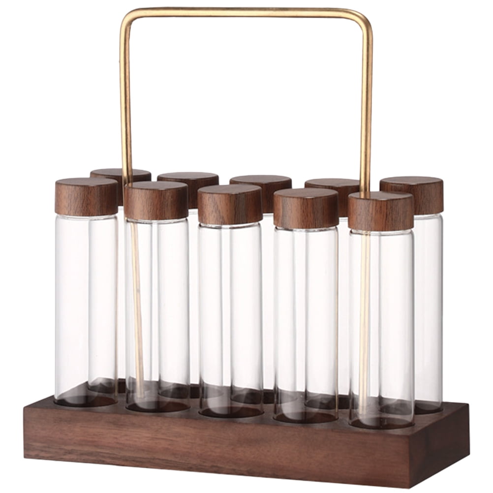 Coffee Bean Sub-bottling Test Tube Glass Display Rack Single Storage ...