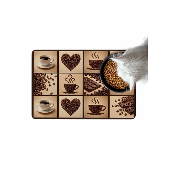 Coffee Beans Doormat Non Slip Diatomaceous Earth Door Mat Absorbent ...