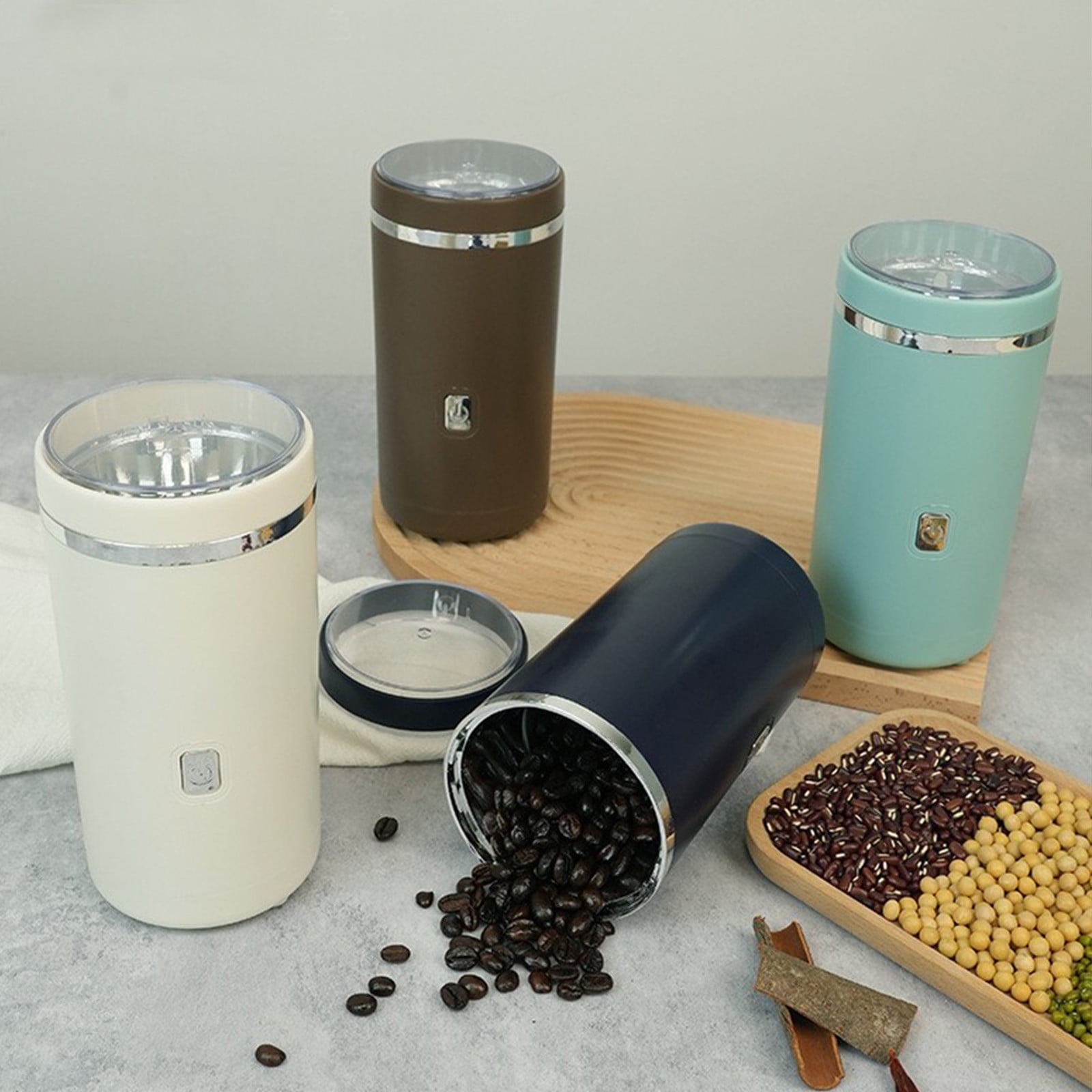 Coffee Beans Spice Grinder Stainless Steel Blade, Coffee Grinder Herb ...