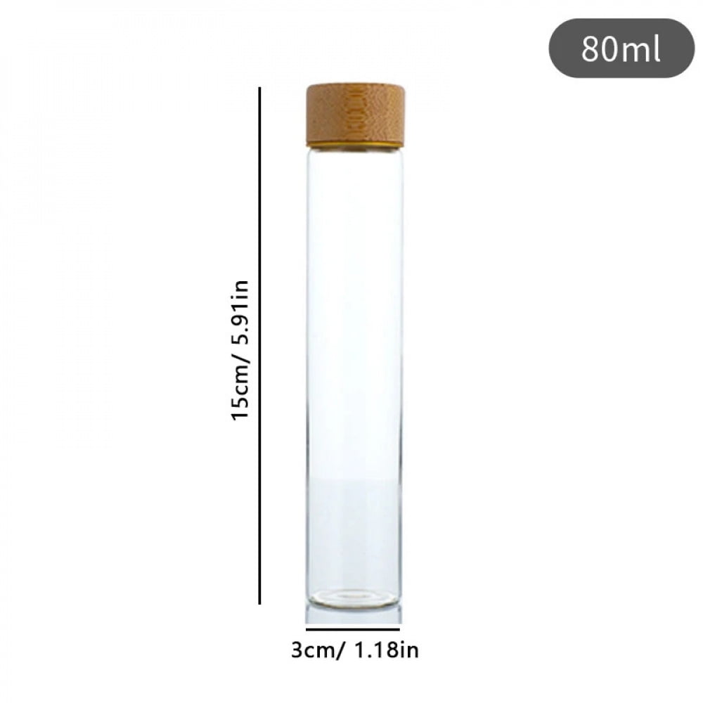 Coffee Beans Storage Container Glass Tube With Wood Tool Bottled Tubes ...