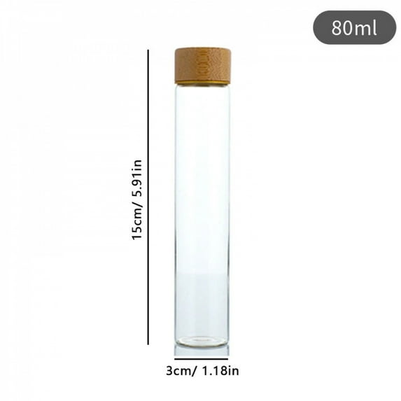 Coffee Beans Storage Container Glass Tube With Wood Tool Bottled Tubes ...