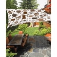 Coffee Beans Sun Shade Sail 12'X16' Brown Cake Hot Chocolate Abstract ...
