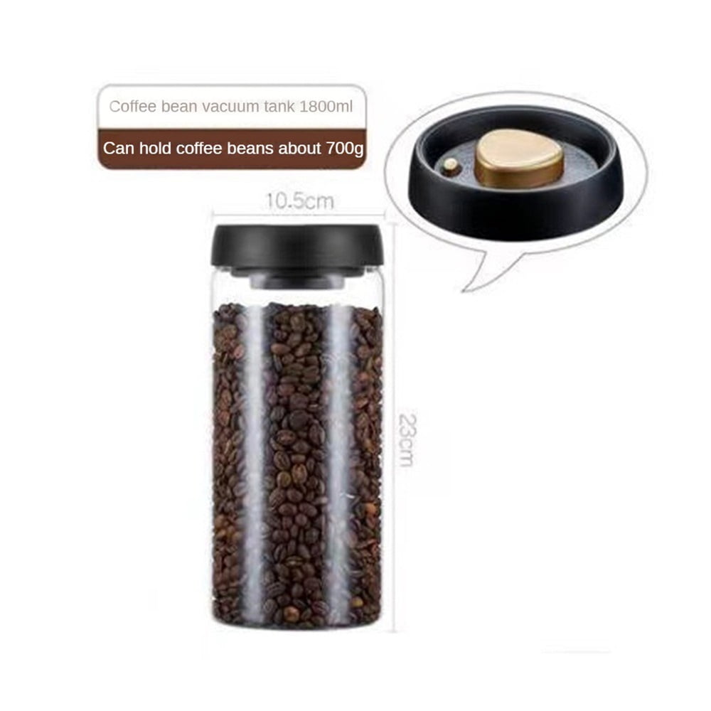 Coffee Beans Vacuum Sealed Tank Household Glass Food Storage Tank For ...