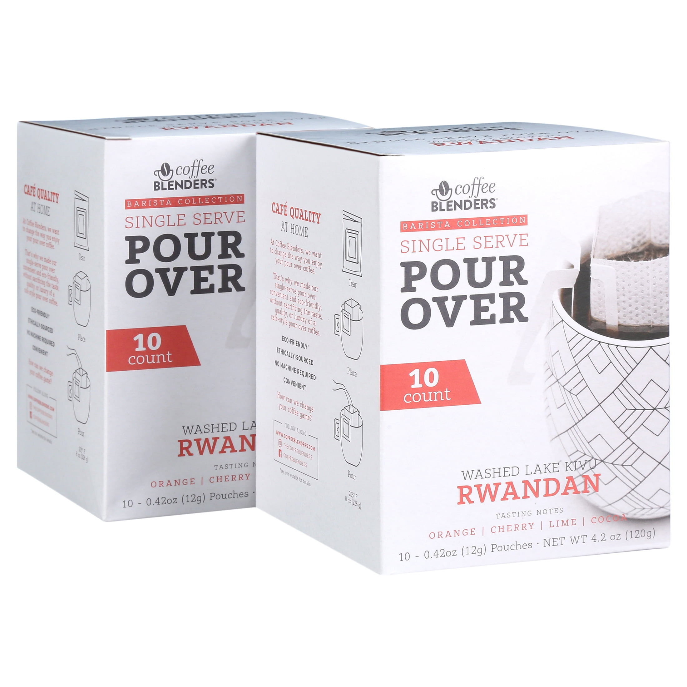 Coffee Blenders Barista Collection Rwandan Pour Over Coffee 2-10ct Pack ...