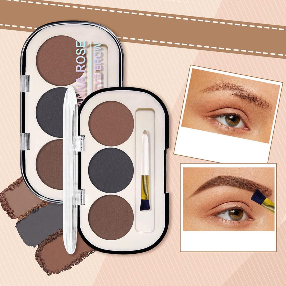 Coffee Brown 03 Three-Color Eyebrow Powder Matte No Flying Powder ...