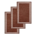 Coffee Brown Retro Greek Key Kitchen Dish Towels for Drying Dishes Set ...
