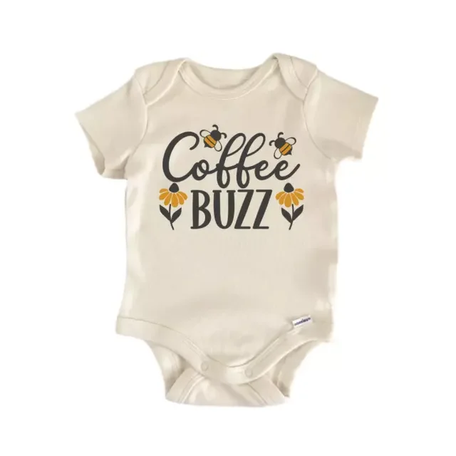 Coffee Buzz Honey Bee- Baby Boy Girl Clothes Infant Bodysuit Cute ...