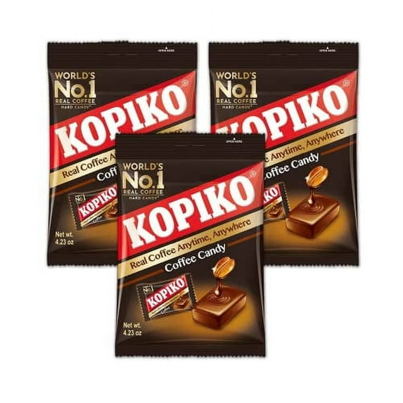 Coffee Candy Bundle. Includes Three-4.23 Oz Bags of Kopiko Coffee Candy ...