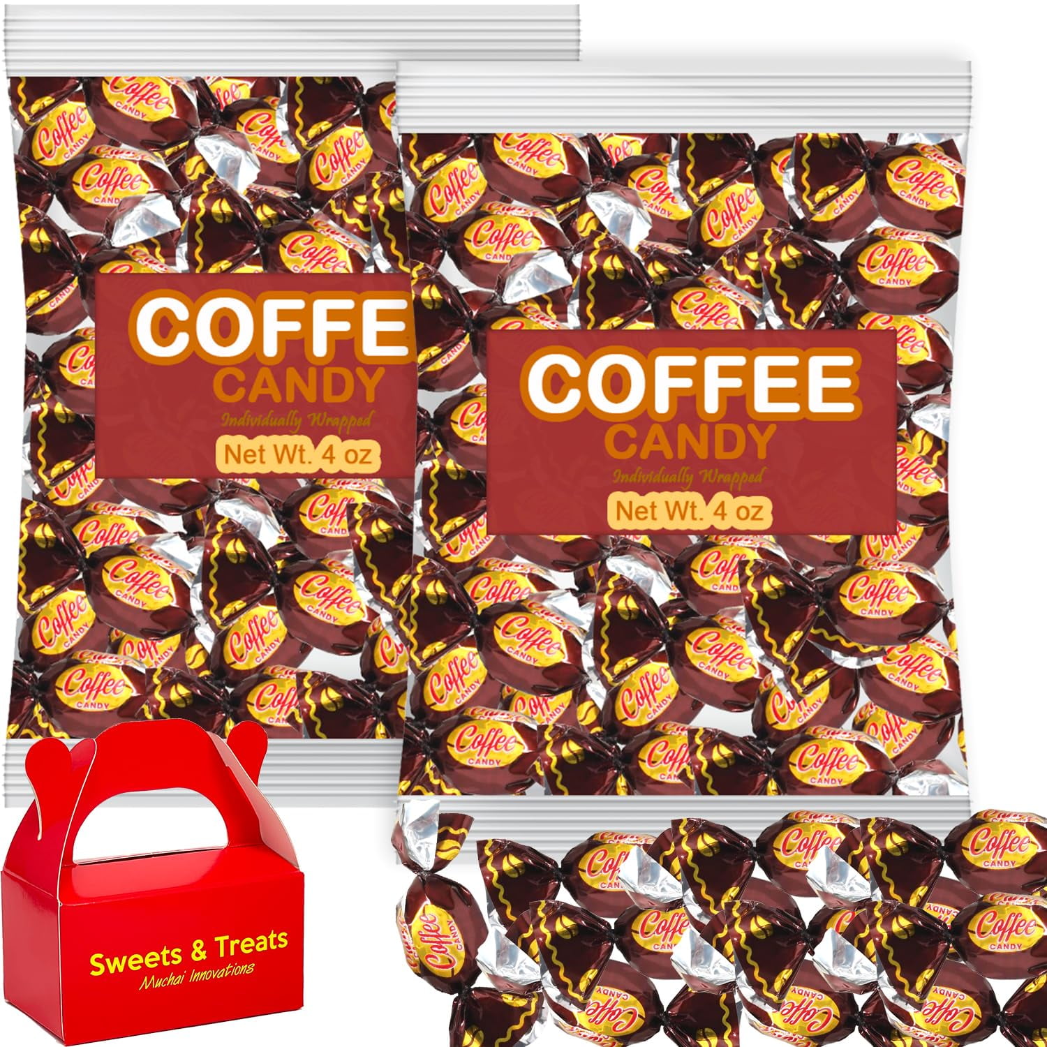 Coffee Candy | Coffee SBF3 Flavored Filled Candies | Individually ...