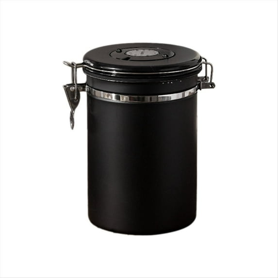 Coffee Canister Airtight Bean Container with Date Tracker Stainless ...