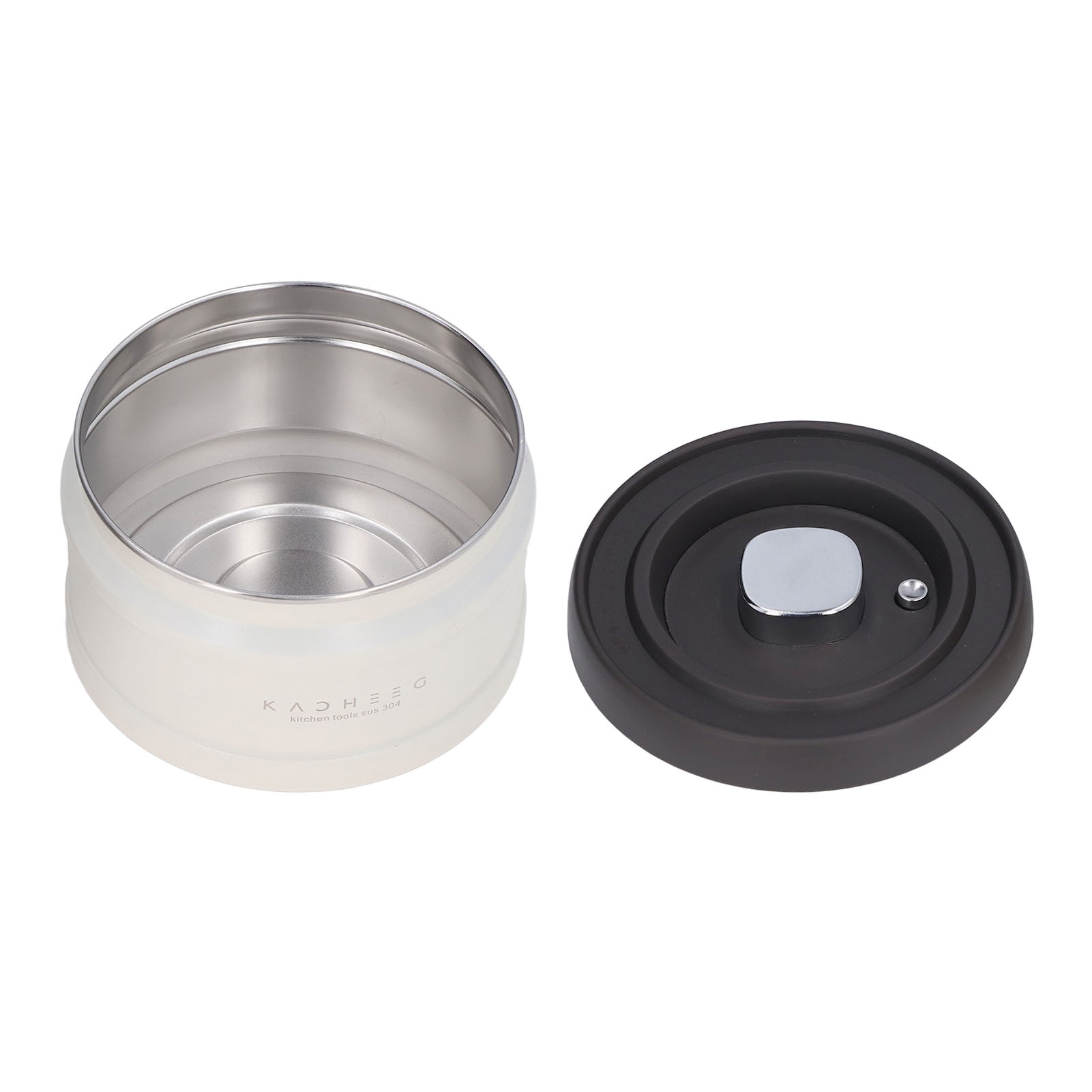 Coffee Canister Stainless Steel Ground Coffee Food Jar Storage Vacuum ...