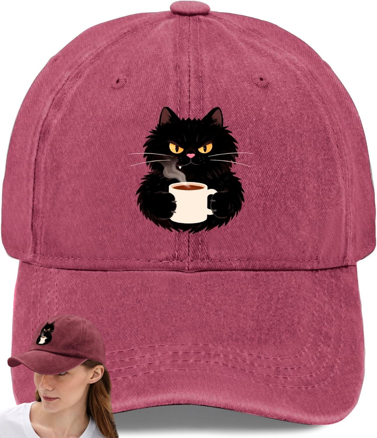 Coffee Cap Ferals but Fashionable – Cat Hat Edition Cats Hats for Women ...