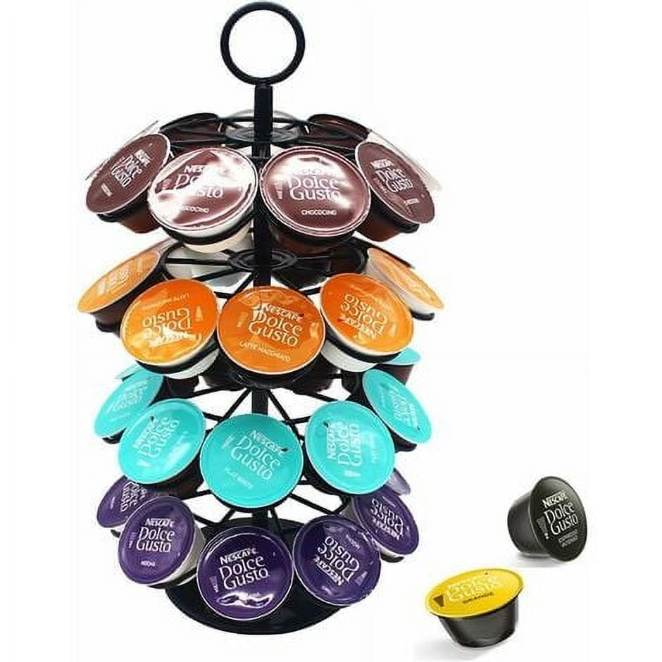 Coffee Capsule Holder Capsule Dispenser Rotating Display Stand for 36 ...