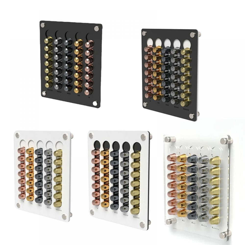 Coffee Capsule Storage Display Rack- Wall-mounted Transparent Acrylic ...