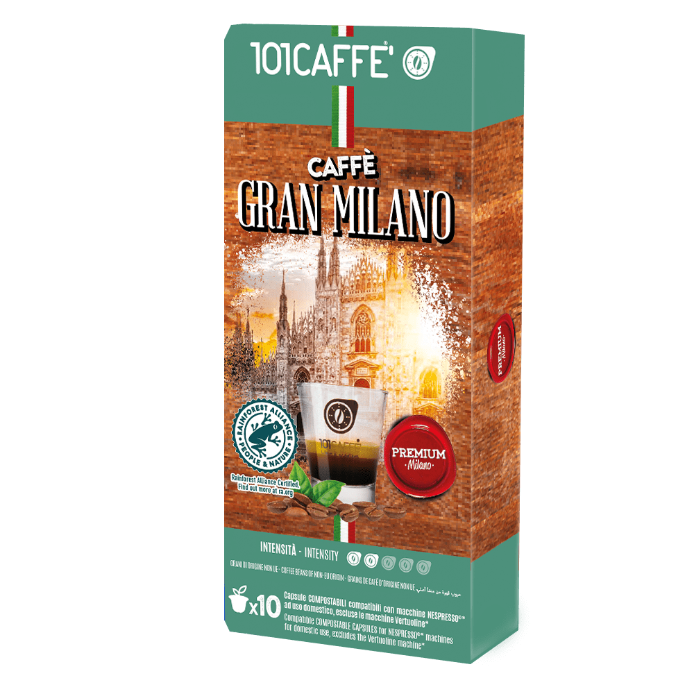 Coffee Capsules 101CAFFE Gran Milano for Nespresso, 10 Capsules, Made ...