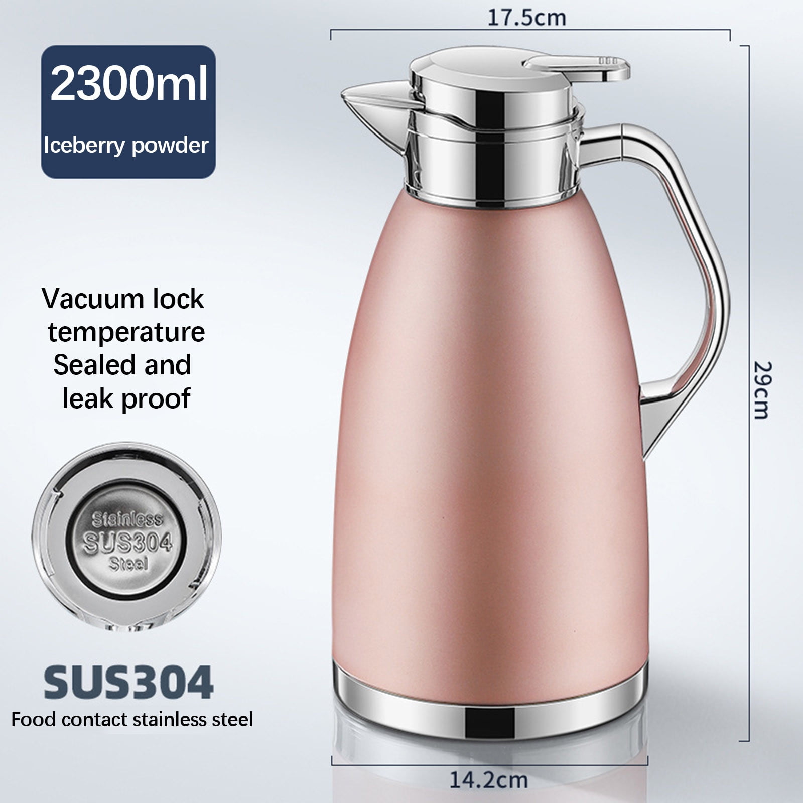 Coffee Carafe 77.78oz - 36 Hours Thermal Coffee Thermos- Insulated ...