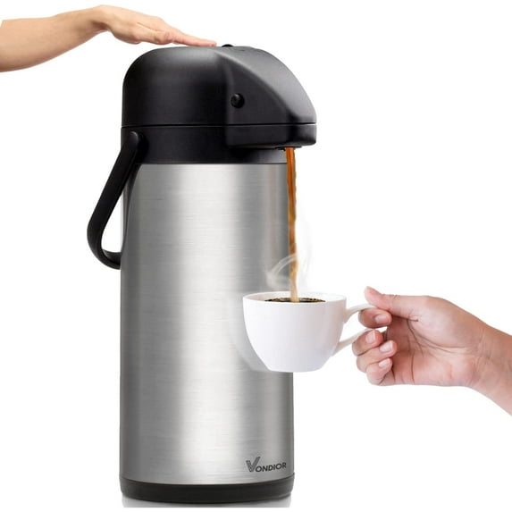 Coffee Carafe for Keeping Hot - 102oz/3L Airpot Coffee Dispenser with ...