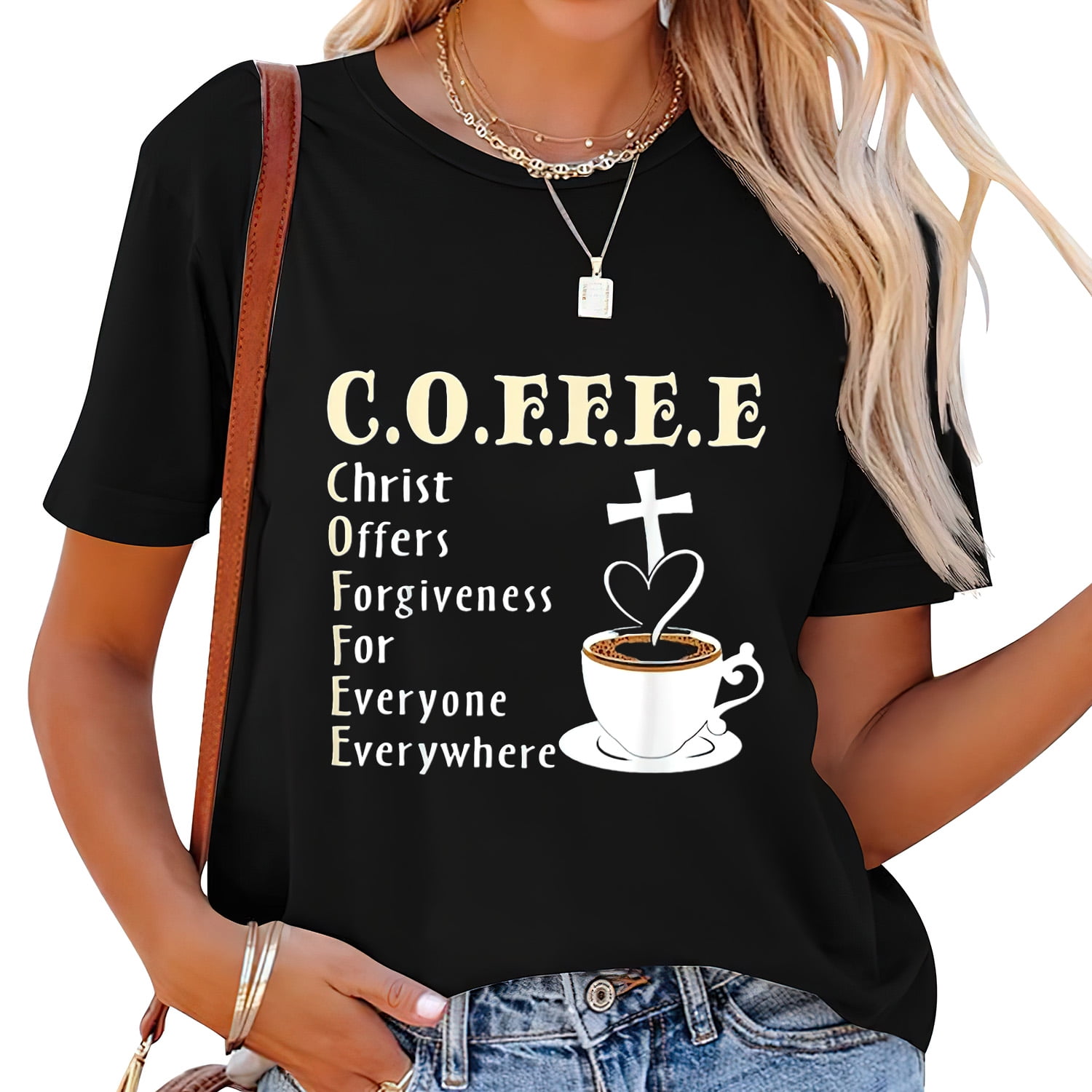 Coffee Christ Offers Forgiveness For Everyone Everywhere T-Shirt ...