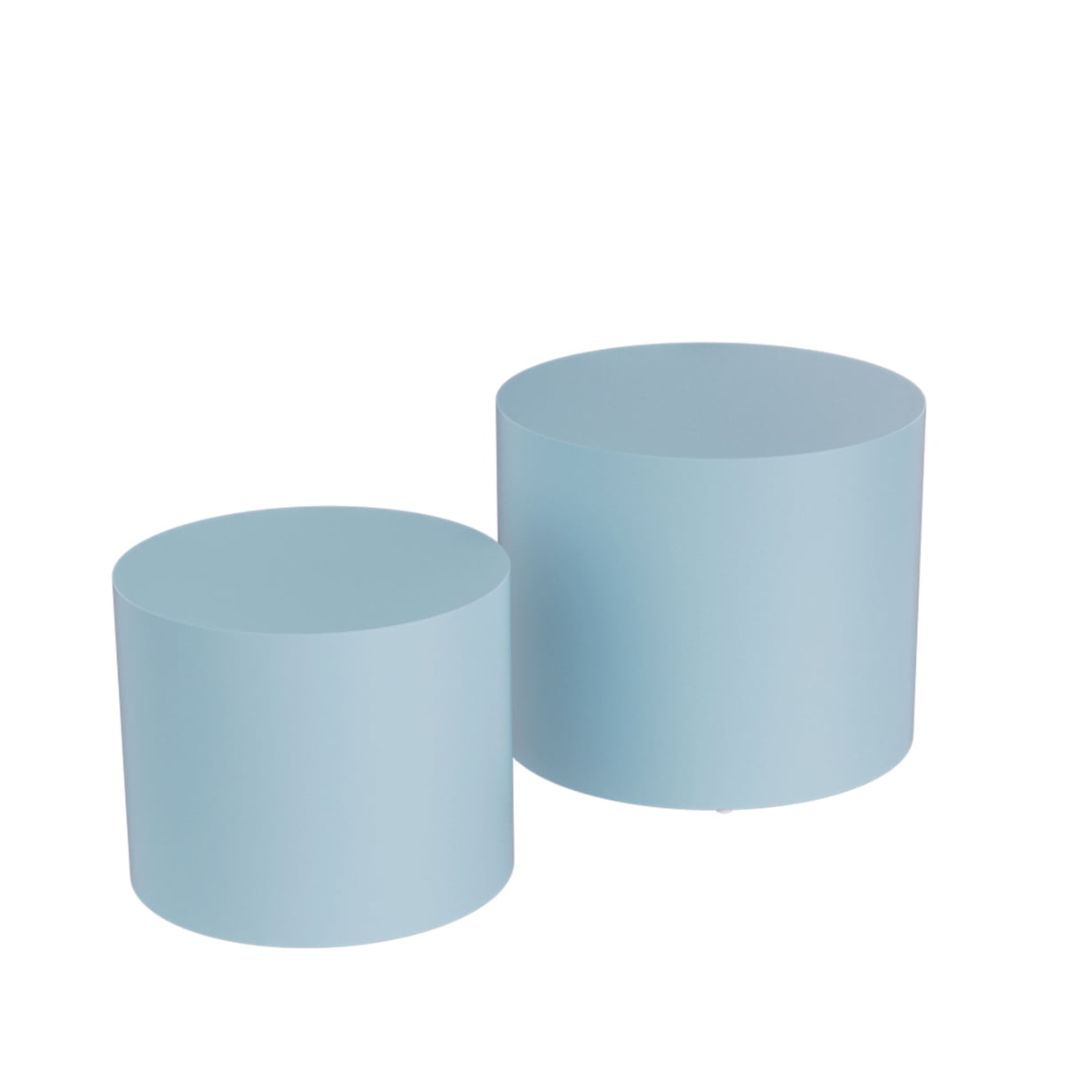 Coffee Circle Table Set of 2, Modern Accent End Tables for Small Spaces ...