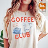 Coffee Club Shirt Coffee Lover Gift Retro Coffee Shirt Coffee Club ...