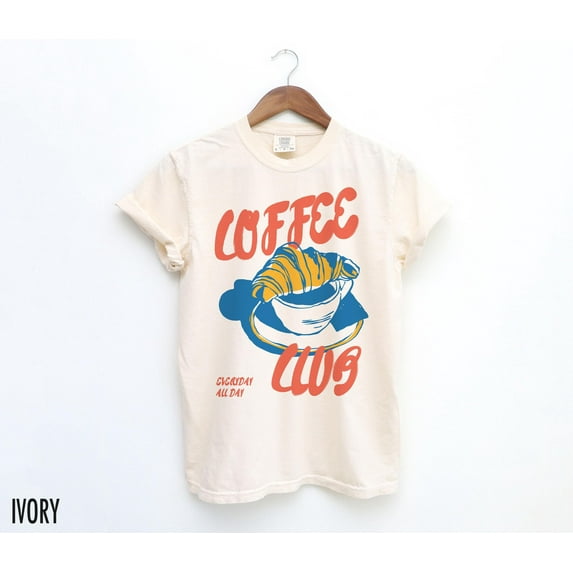 Coffee Club Shirt, Coffee TShirt, Retro Coffee Shirt, Breakfast T Shirt ...