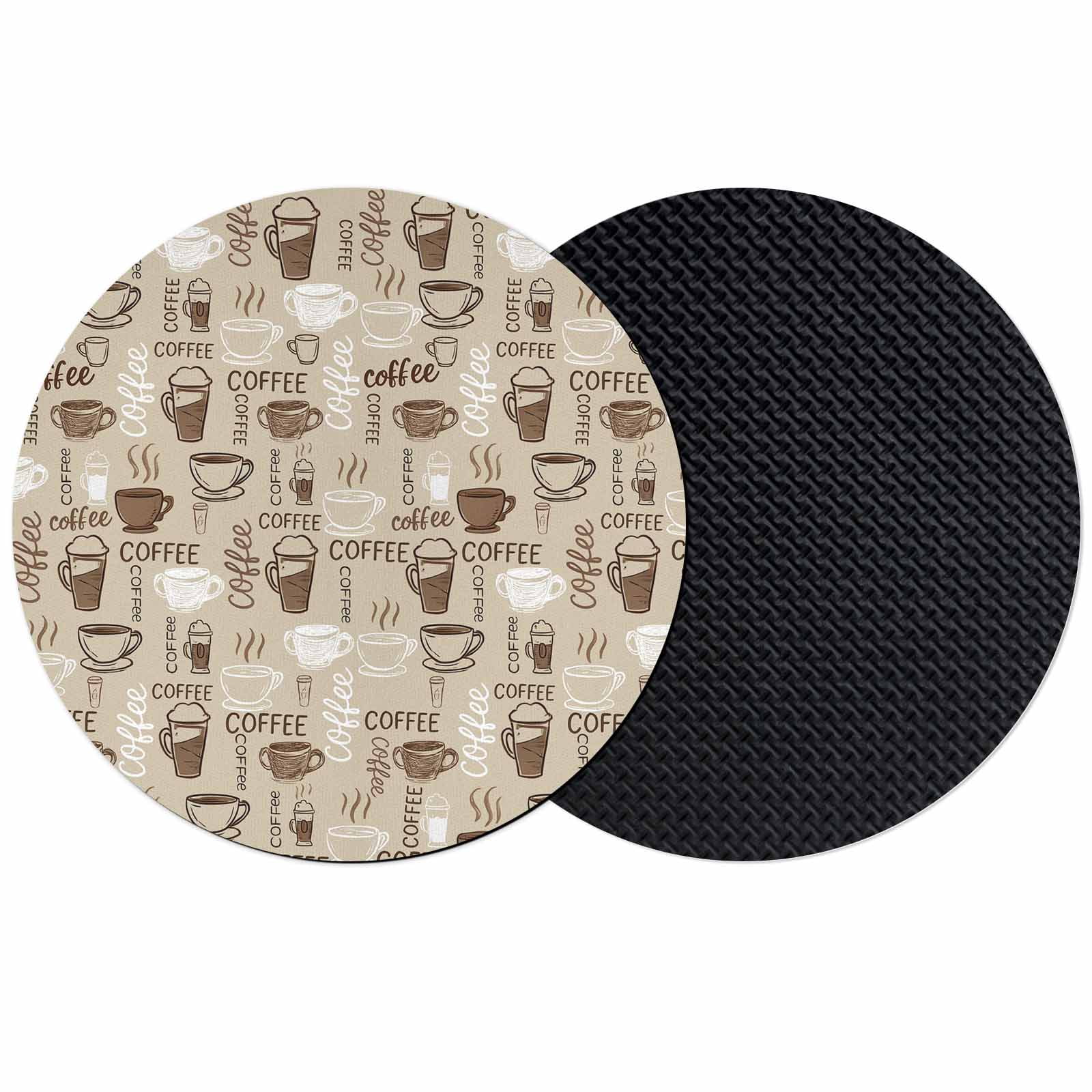 Coffee Coasters Set of 2, Absorbent Coasters for Drinks, Beige ...