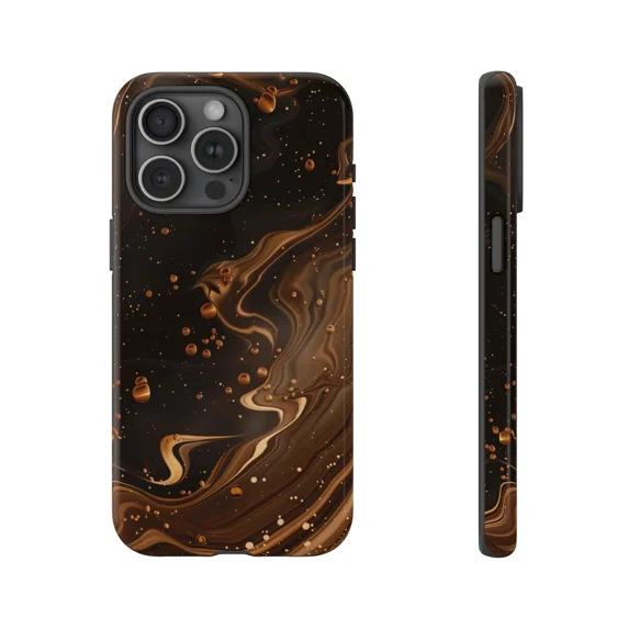 Coffee Cola Hydro Dipped Pattern Case for iPhone 17 through 11 Pro Max ...