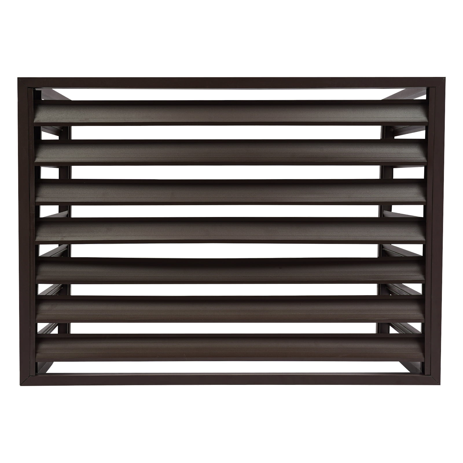 Coffee Color Aluminum AC Fence - 43"x24"x32" Outdoor Unit Cover ...