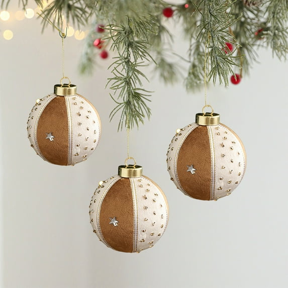Coffee Color Patch Foam Christmas Balls - Glutinous Gold Powder High ...