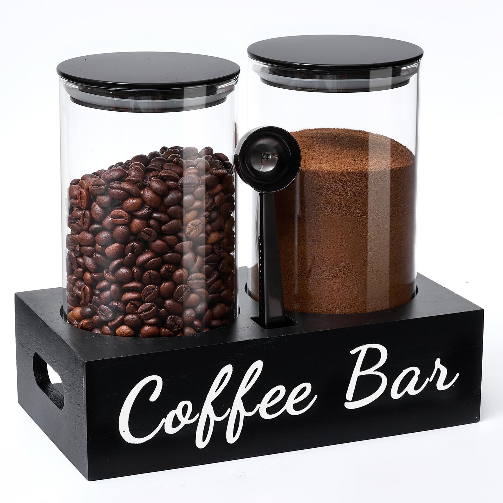 Coffee Container, 2Pcs 50oz Airtight Coffee Bean Storage Canister ...