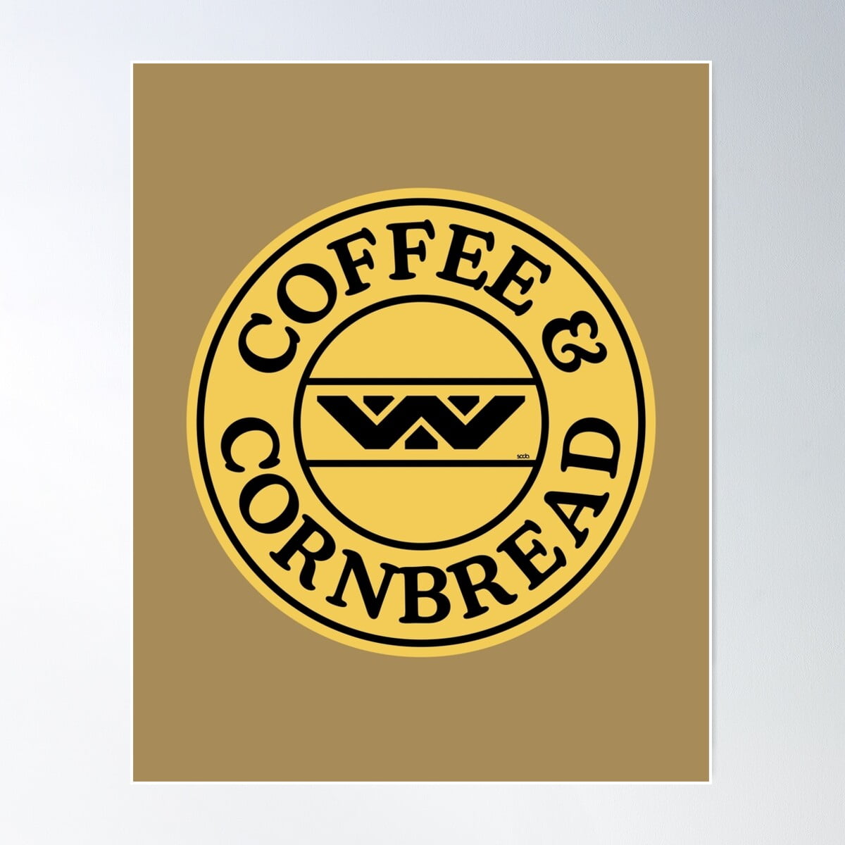 Coffee & Cornbread Poster Wall Art, Modern Wall Decor For Living Room ...