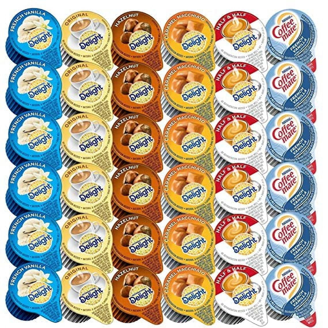 Coffee Creamer Singles Variety Pack Bulk Bundle (48 ct) Includes ...