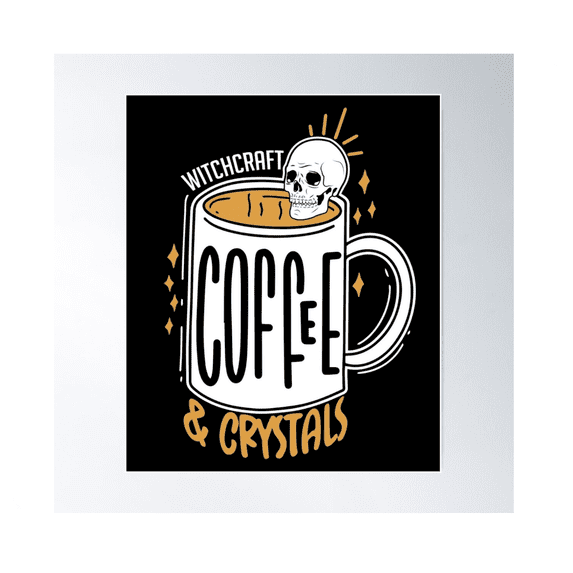 Coffee Crystals And Witc.hcraft Poster Wall Art Modern Wall Decor For ...