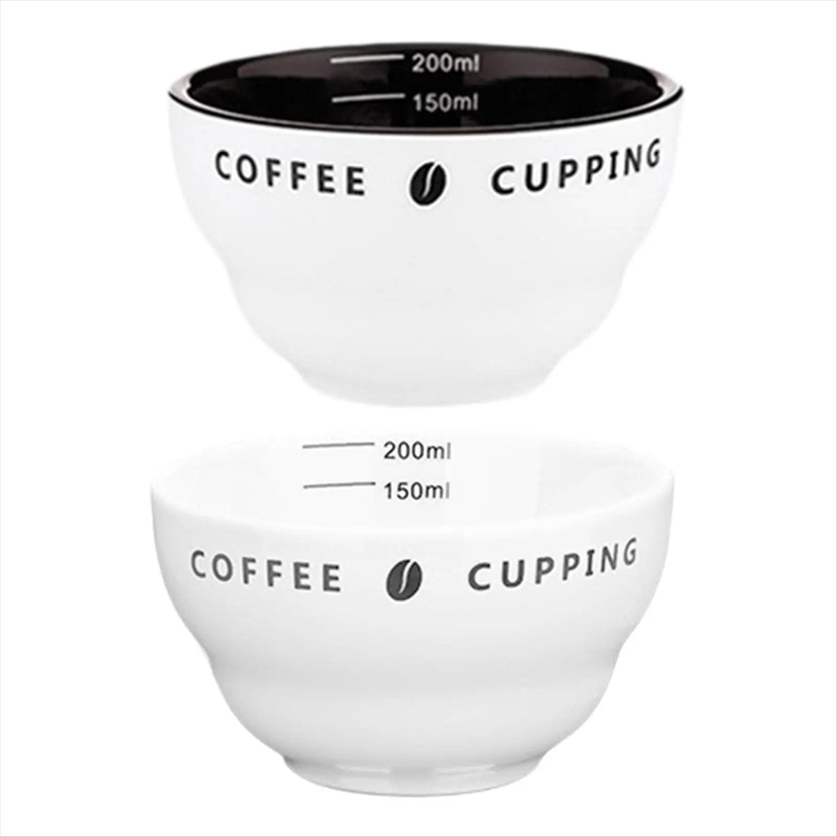 Coffee Cup 200ml Measuring Cup Stackable with Scale Coffee Tasting Bowl ...