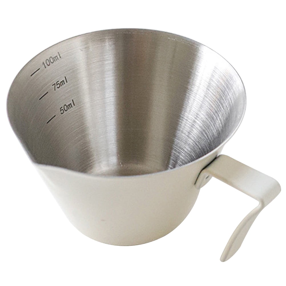 Coffee Cup Baking Measuring Container Stainless Steel Cups Espresso ...