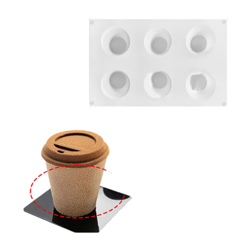 Coffee Cup Cake Silicone Mould Coffee Cup Lid Fondant Mould Coffee Cup ...