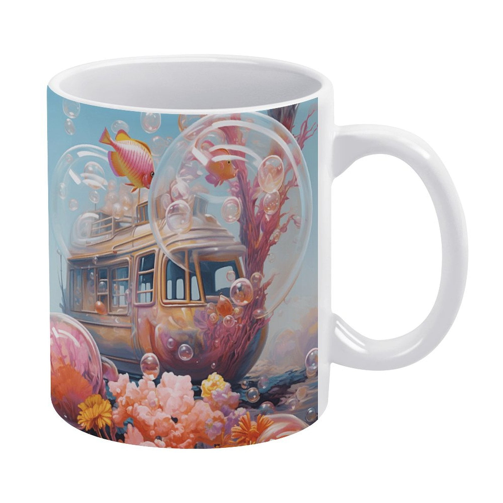 Coffee Cup Ceramic - Couple Coffee Cup Gift, Tea Cup, 11 Oz Underwater ...