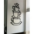 Coffee Cup Double sided visual Removable Wall Vinyl Sticker Decals ...