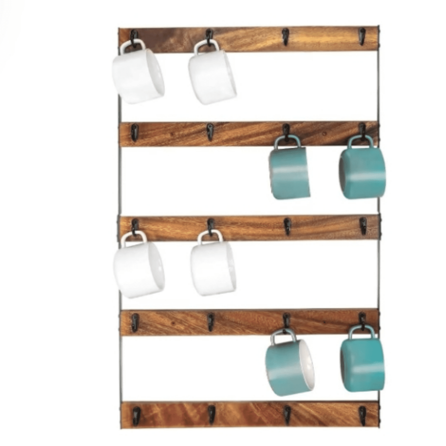 Coffee Cup Holder,Rustic Coffee Mug Holder Wall Mount,Cup Holder with ...