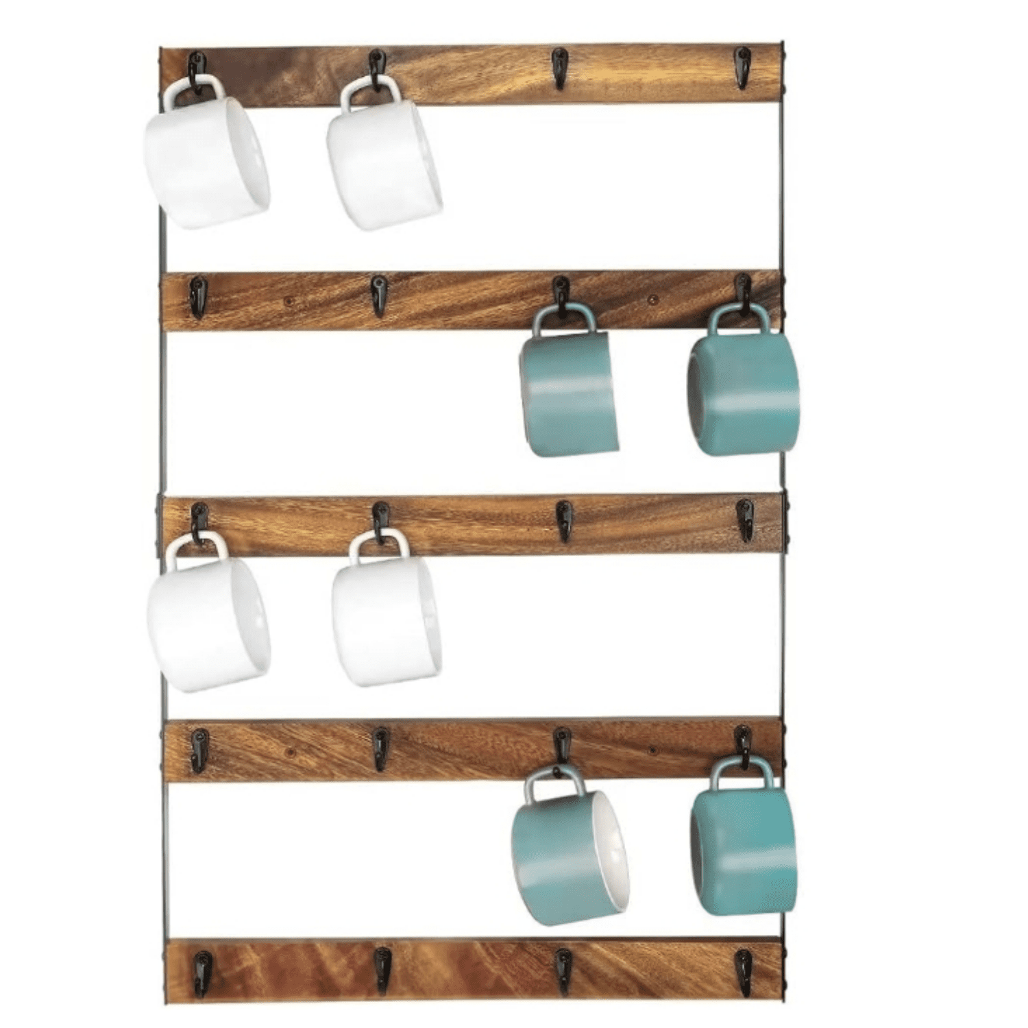 Coffee Cup Holder,Rustic Coffee Mug Holder Wall Mount,Cup Holder with ...