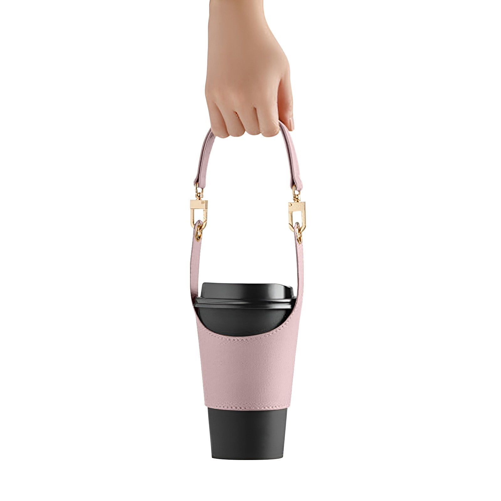 Coffee Cup Holder Tea Cup Protective Sleeve Water Bottle Holder PU ...